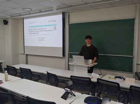 Seokhwan Moon Gave A Talk On Feature Selection And Dimension Reduction