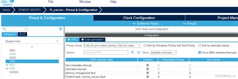 Stm32 F1系列芯片can 通信cubemx配置及程序编写stm32 Cubemx Can Csdn博客