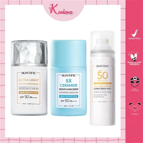 Jual Skintific 5x Ceramide Sunscreen Spf 50 Pa 30 Ml And Ultra Light