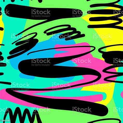 추상 적 배경 손으로 그린 그림 현대적인 디자인 패턴 벡터 0명에 대한 스톡 벡터 아트 및 기타 이미지 0명 공예 그래피티 Istock