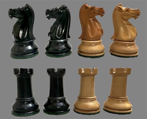 Jaques Hybrid Nimzowitsch Chess Pieces