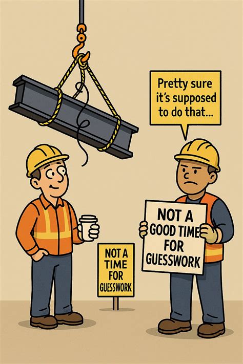 🪝 Crane Rigging Tip “close Enough” Is How Pancakes Get Flipped—not Steel Beams All Purpose