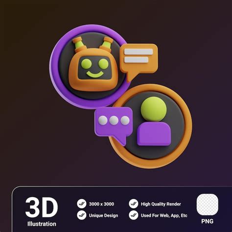 Premium Psd Virtual Assistant Object Chat 3d Illustration
