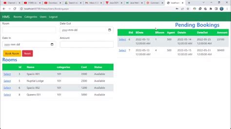 Online Hotel Management System Using C Aspnet And Sql Server Part 2 Youtube