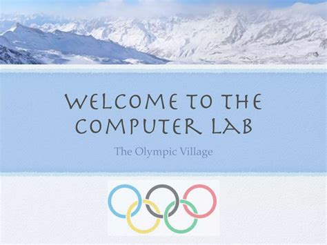 Welcome To The Computer Lab Ppt