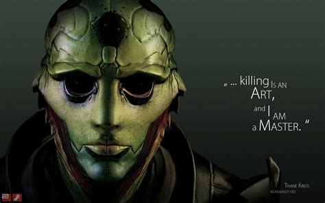 Mass Effect 3 Thane Krios Quote Look Character Wallpaper Coolwallpapersme