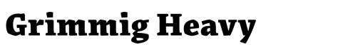 Grimmig Heavy Fuente Webfont And Desktop Myfonts