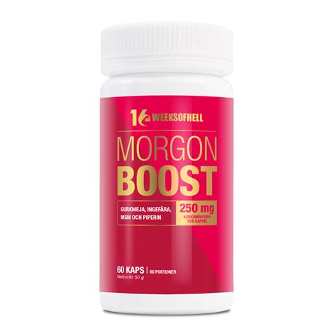Morgonboost Kosttillskott Med Ingefära Och Gurkmeja