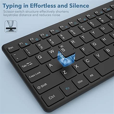 Wisfox Wireless Keyboard Quiet Slim And Efficient Electronikz