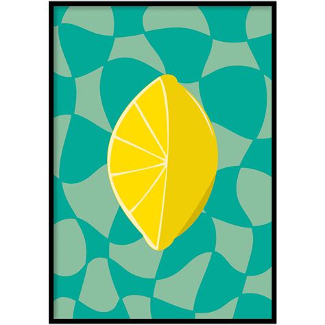 Poster Fruit Art Lemon Wallll Snelle Levering Aan Huis
