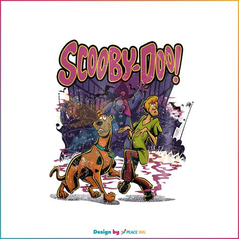 Retro Halloween Scary Scooby Doo PNG Sublimation Download PeaceSVG
