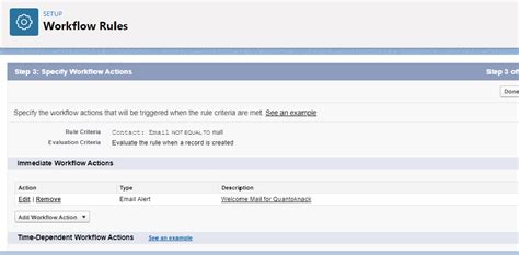 Workflow Rule In Salesforce Actions And Benefits Quantoknack