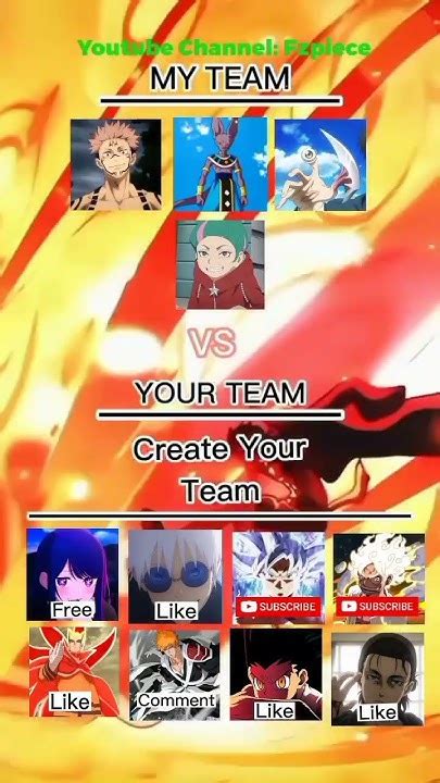 Create Your Anime Team Anime Shorts Youtube