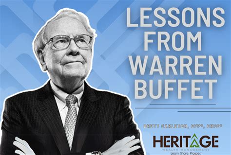 Lessons From Warren Buffet — Heritage Wealth Management