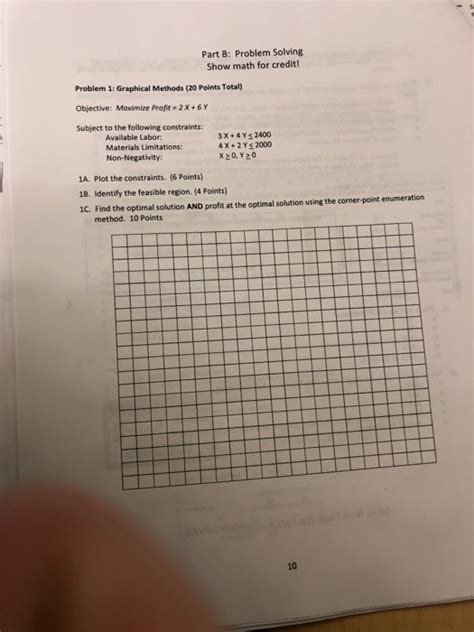 Solved Part B Problem Solving Show Math For Credit Problem