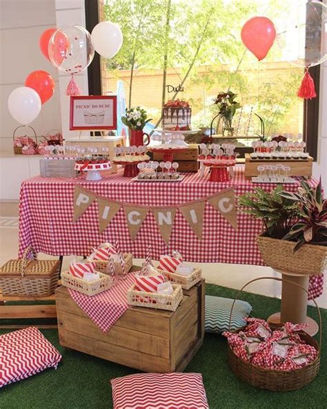 Festa Tema Piquenique Picnic Birthday Party Picnic Birthday Picnic Themed Parties