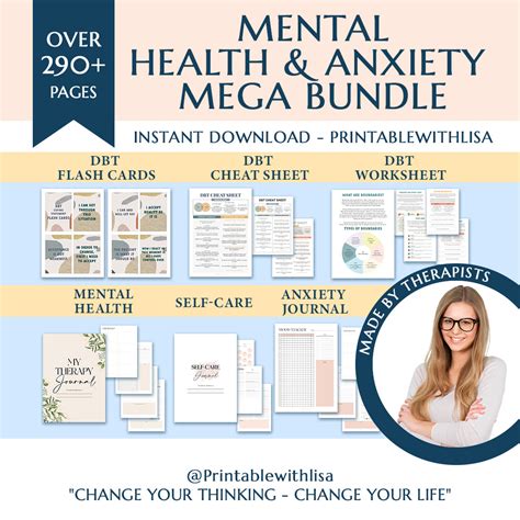 Mental Health Anxiety Bundle 90 Off Bundle Dbt Flash Card Dbt Che