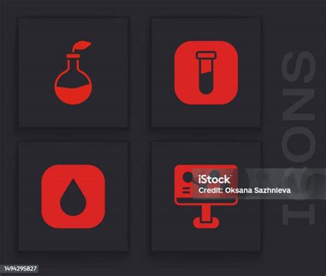 화학 공식 식물 육종 시험관 및 플라스크 및 물방울 아이콘을 설정합니다 벡터 0명에 대한 스톡 벡터 아트 및 기타 이미지 0