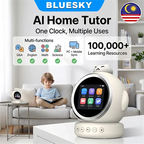 Ai Smart Alarm Clock L Smart Table Clock L Voice Activate Alarm Clock L