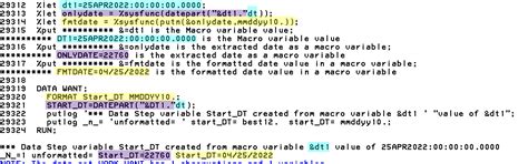Solved How To Extract Datepart From Macro Variable Sas Support Communities