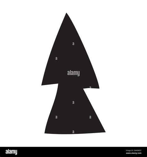 Xmas Holiday Tree Linocut Cartoon Vector Stock Vector Image Art Alamy