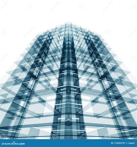 Construction Engineering Technology 3d Rendering Stock Illustration