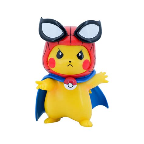 Mô Hình Pikachu Cosplay Người Nhện Spiderman Lazada Vn