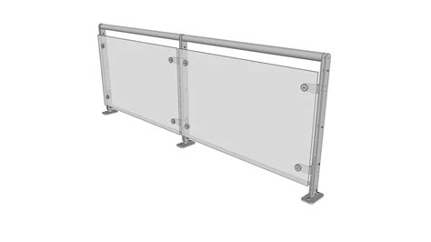 Glass Railing Assembly For Profile Builder 3 3d Warehouse