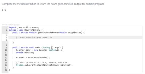 Solved In Java Complete The Method Definition To Return
