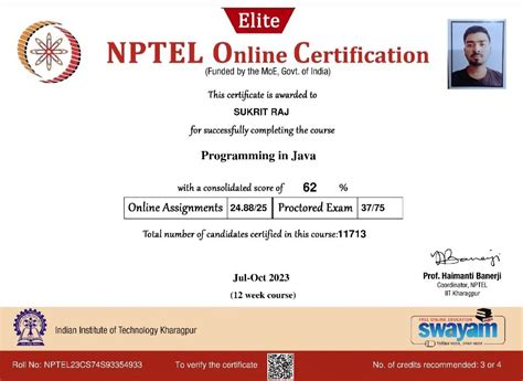 Java Nptel Elitecertification Continuouslearning Sukrit Raj