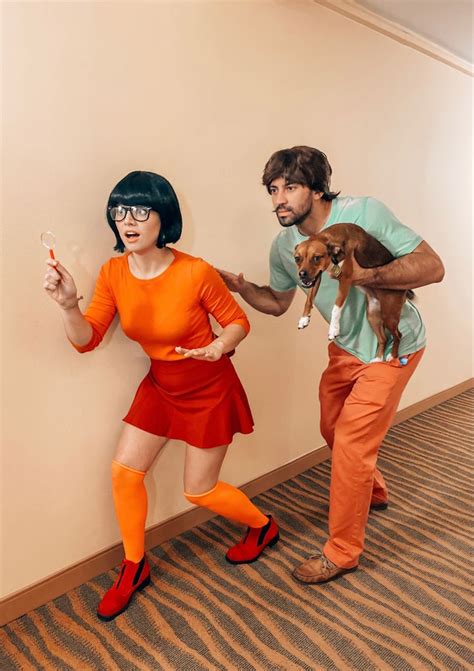 Velma And Shaggy Cosplay Cute Couples Costumes Couples Costumes Halloween Bride Costumes