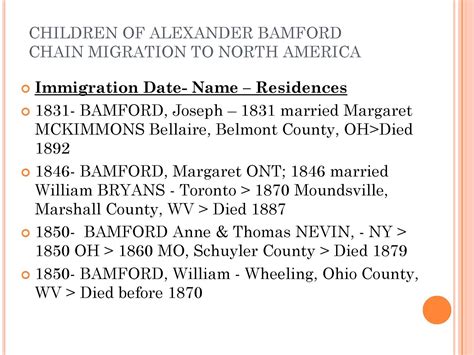 Chain Migration From Ulster A Case Study