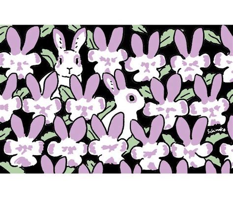Rabbits And Flowers An Art Collection By Mori Yamane