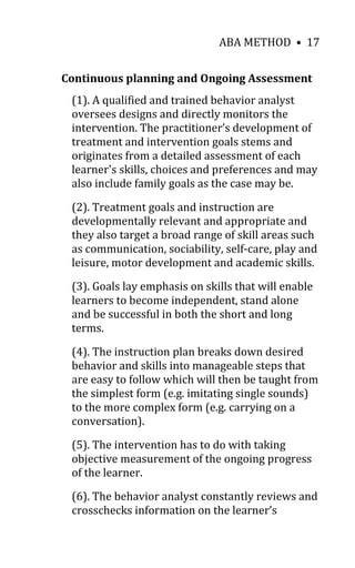 Autism Breakthrough With Aba Method Pdf