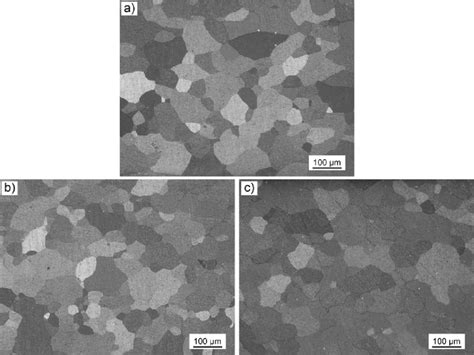 Microstructures Of Haz A Specimen 1 B Specimen 4 C Specimen 5