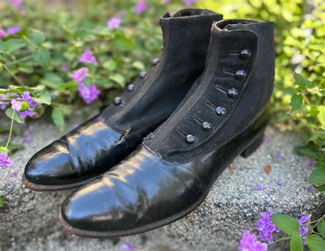 Victorian Shoes Men Button Boots And How To Fasten Them With A Button