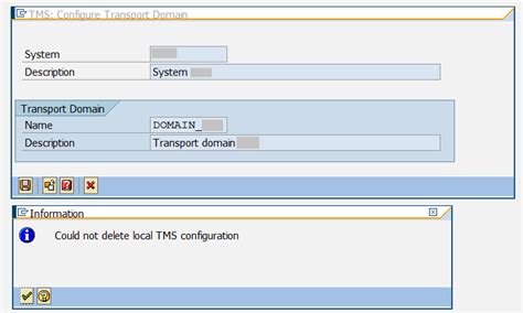 Could Not Delete Local Tms Configuration