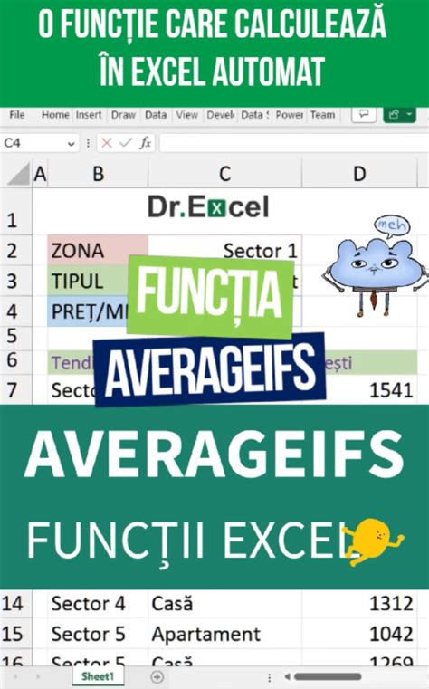 Cum Se Calculează Media După Criterii Multiple în Excel Cu Funcția Averageifs Dr Excel
