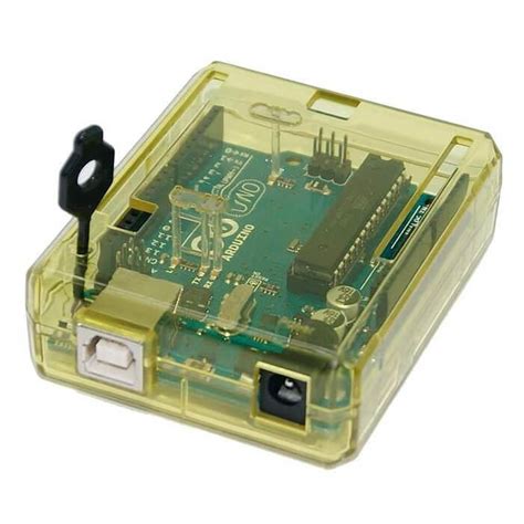 yellow protective case for arduino uno [discontinued] the pi hut