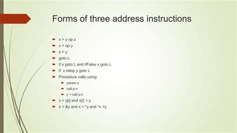 Intermediate Code Representations Pptx Programming Languages Computing