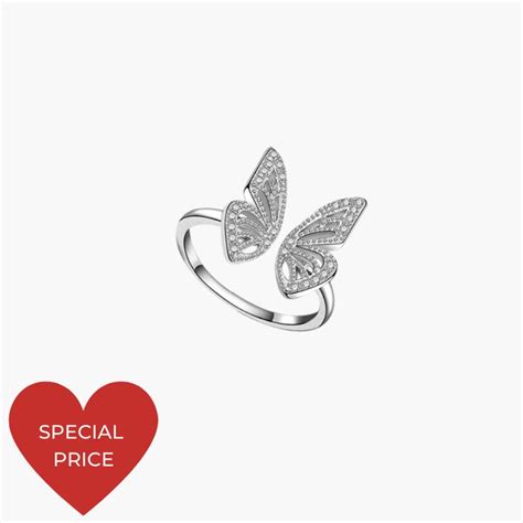 Tiny Butterfly Ring S925 Butterfly Ring Butterfly Jewelry Butterfly