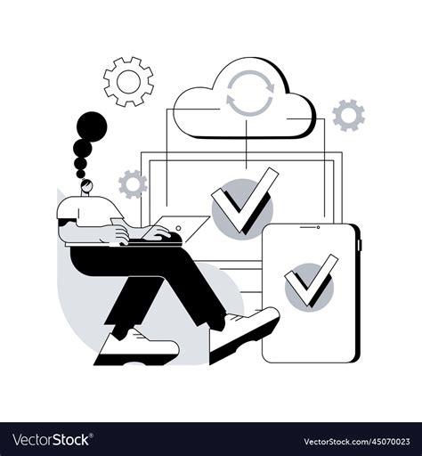 Cloud Connection Abstract Concept Royalty Free Vector Image