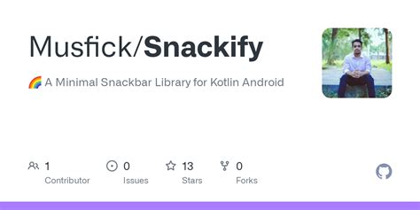 Github Musfick Snackify A Minimal Snackbar Library For Kotlin Android