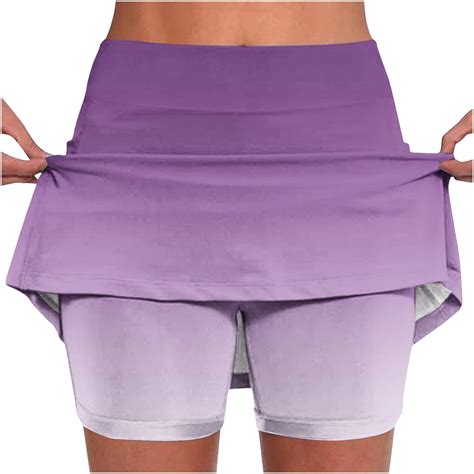 Moxiu Womens Skorts With Pockets Tummy Control Plus Size Skorts For