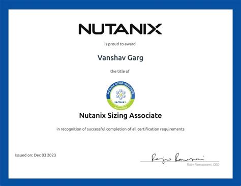 Vanshav Garg On Linkedin Nutanix Certification Gratitude Translab Professionalgrowth
