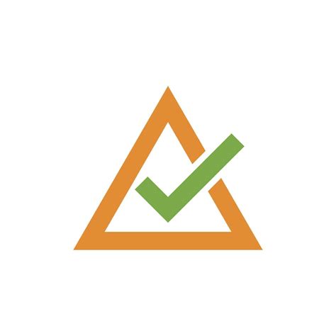 Triangle Check Mark Check List Icon Vector Template 41301359 Vector