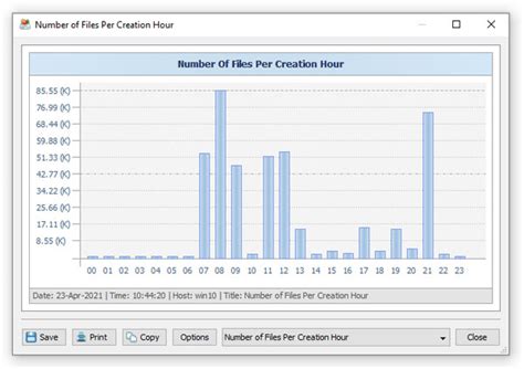 disksorter file classification disk space usage timeline charts
