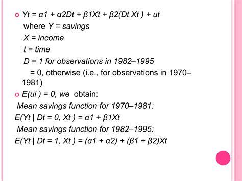 Econometrics Lecture 20 And 21 Ppt