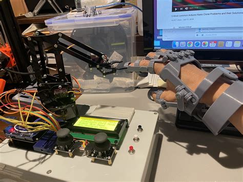 Project Remotely Control Arduino Robot Arm Using Imu Sensor Over