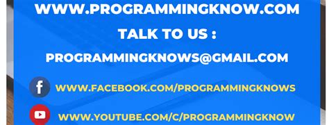 Programmingknow Facebook